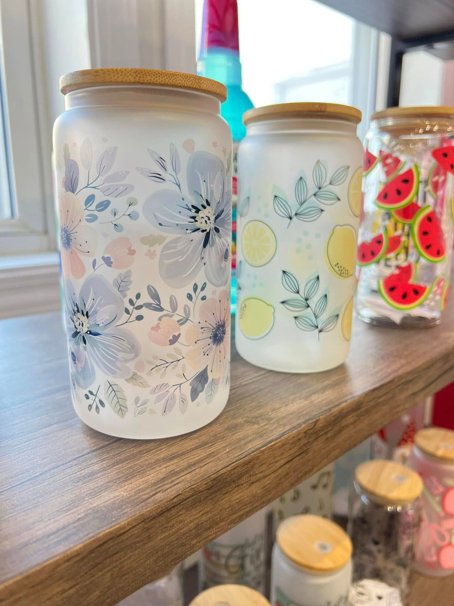 Bamboo Top Glass Cups – The Simple Soul Boutique